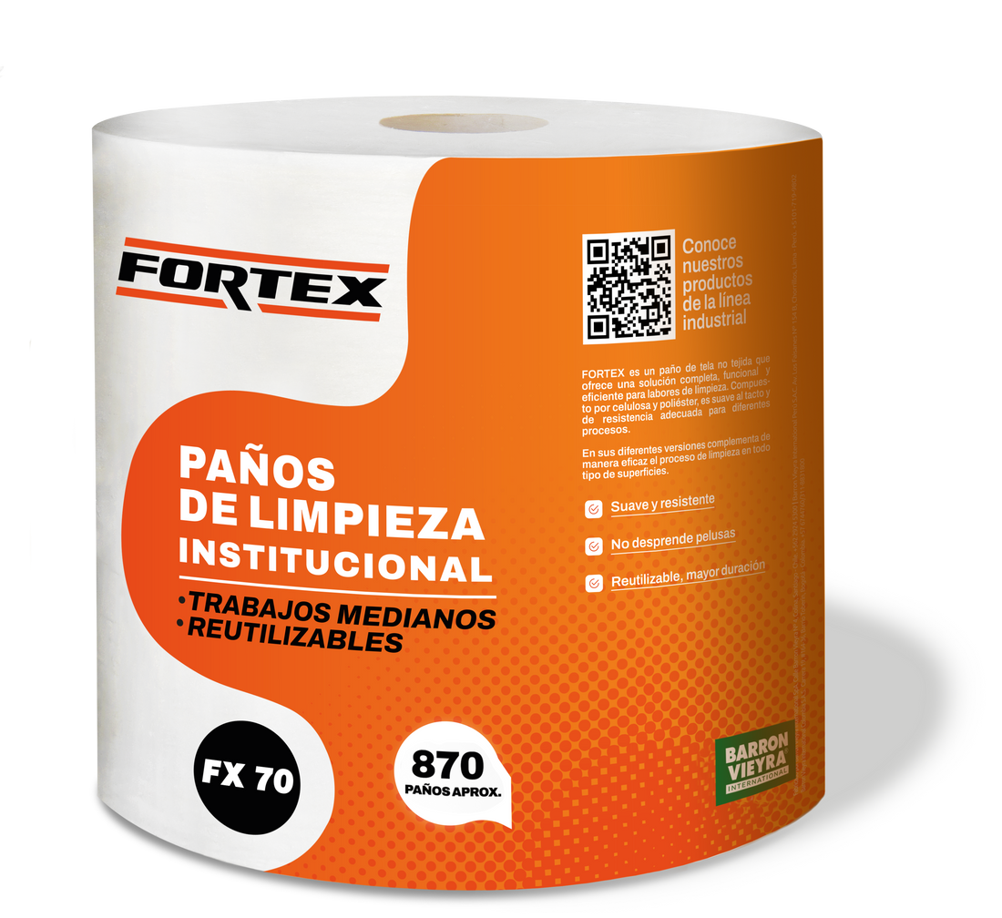 Paño de Limpieza Institucional FX-70 Rollo – Barron Vieyra